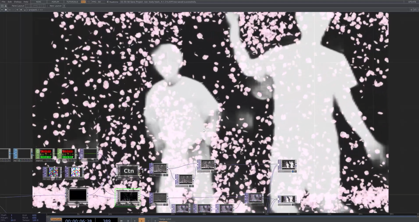 touchdesigner[インタラクティブアート][MediaPipe] – STORY WORKS/プロジェクションマッピング/空間演出